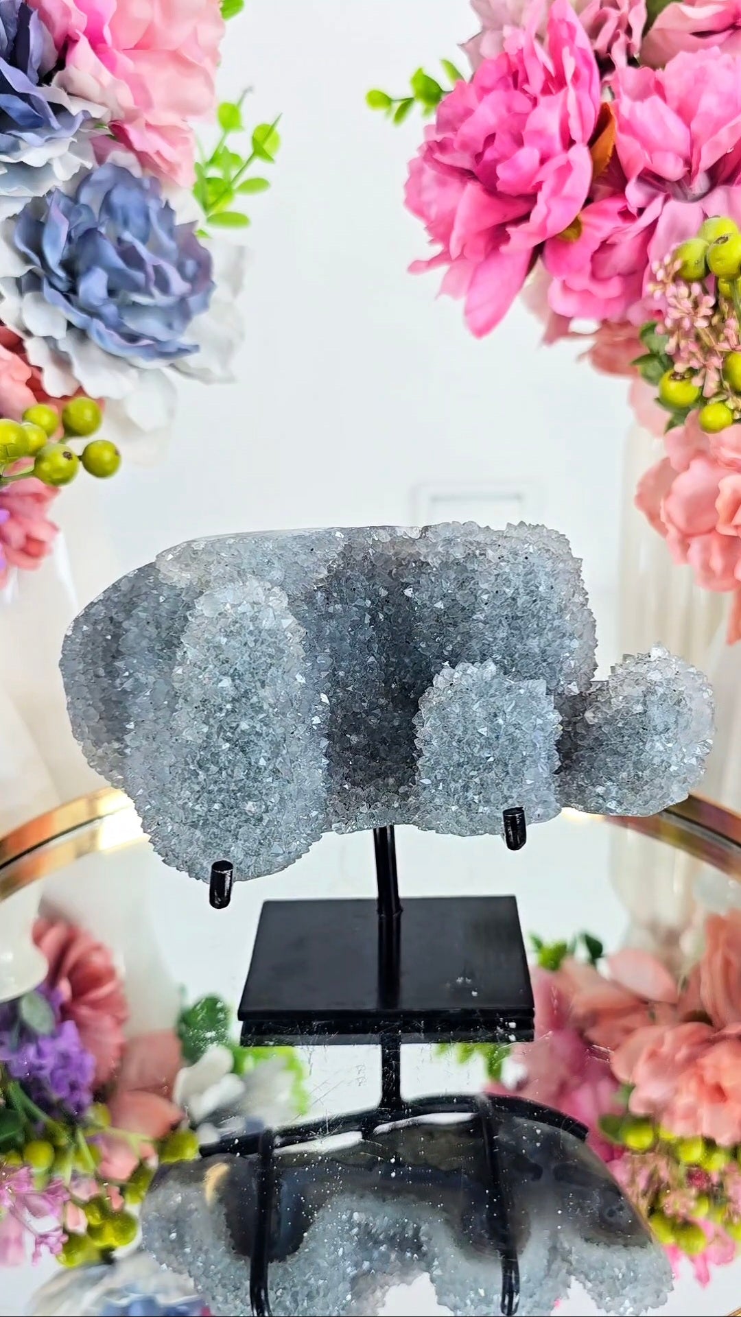 Rainbow Amethyst Stalactite Piece on Stand 65 – Moonlight Minerals